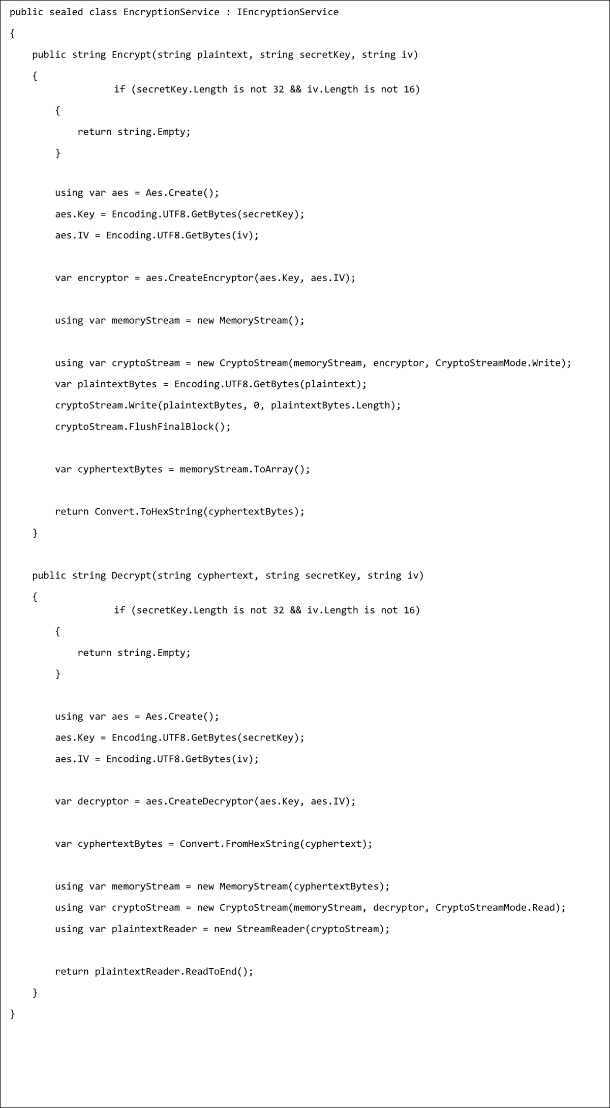 AES Encryption in .NET application - Aspire Systems Poland Blog
